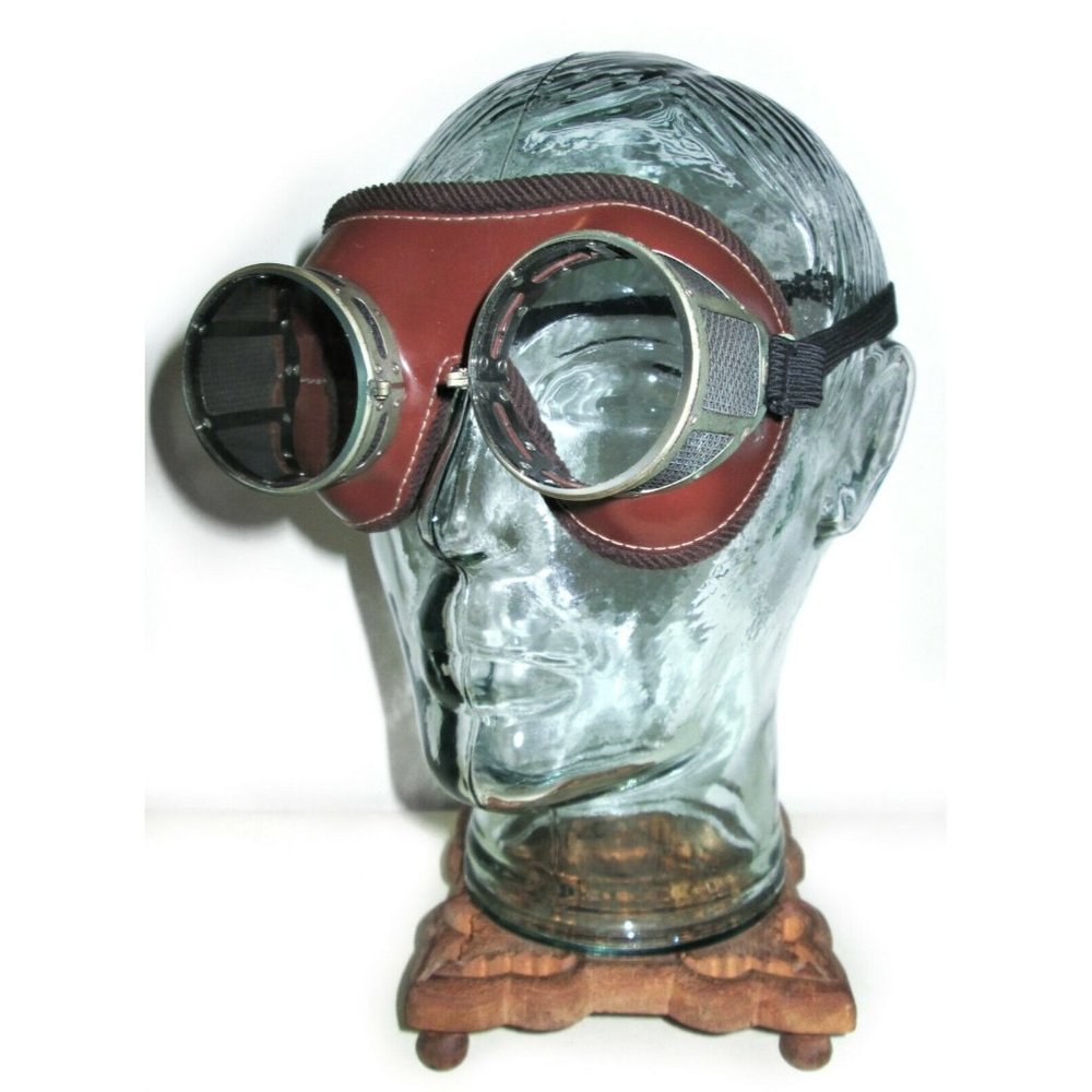 Antique American Optical Nfa Goggles Vtg National Fou… - Gem